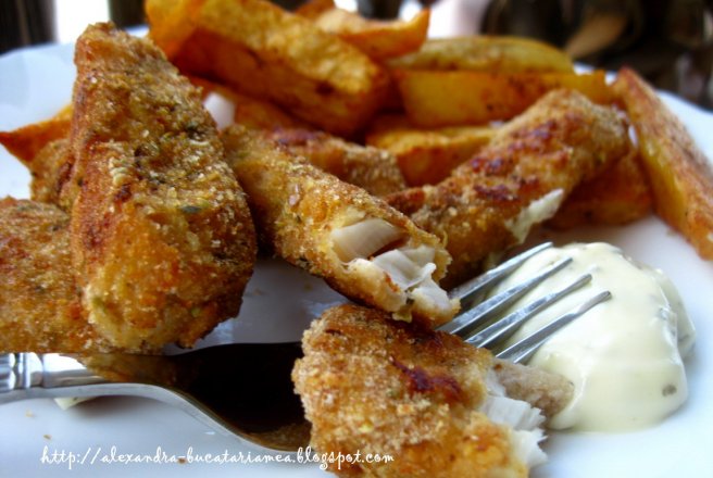 Reteta Fish fingers cu wedges