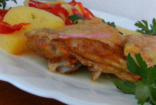 Reteta Pui înăbuşit cu legume