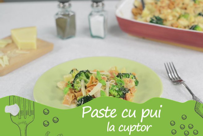 Reteta Paste cu pui la cuptor