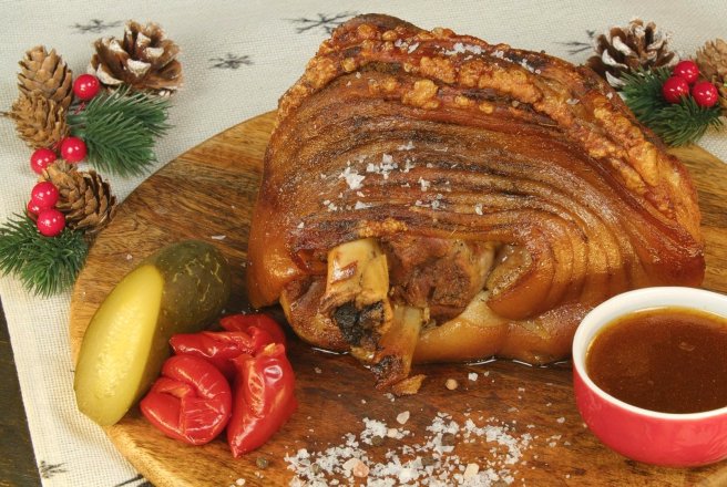 Ciolan de porc cu bere, la cuptor - Rețeta savuroasă pentru sărbători