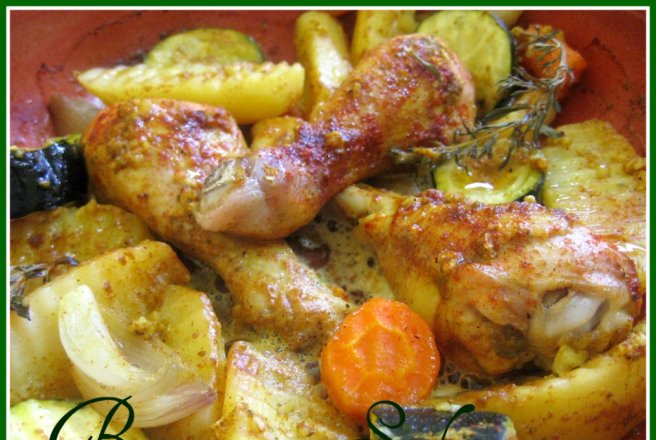 Reteta Tajine de pui cu legume